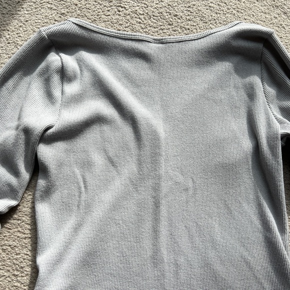 Gilly Hicks | Tops | Gilly Hicks Cozy Waffle Henley Long Sleeve Top Tee ...